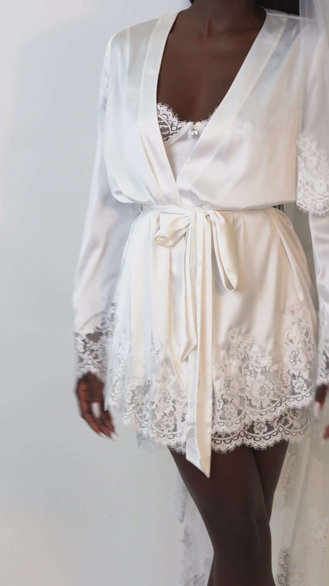 Satin & Lace Vintage Bridal Slip | Luxury Sustainable Lingerie – LYLA LUPA